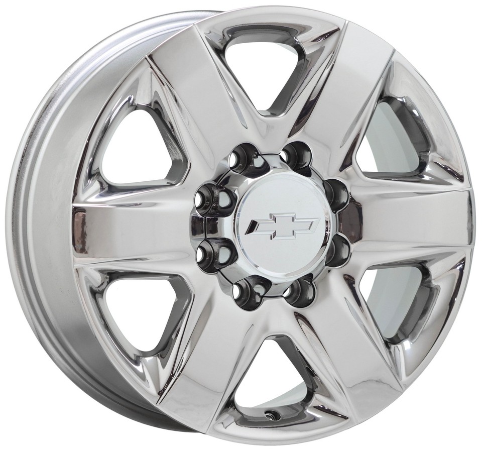 20" Chevrolet Silverado 2500 3500 Bright Chrome wheels rims OEM 5962 ...