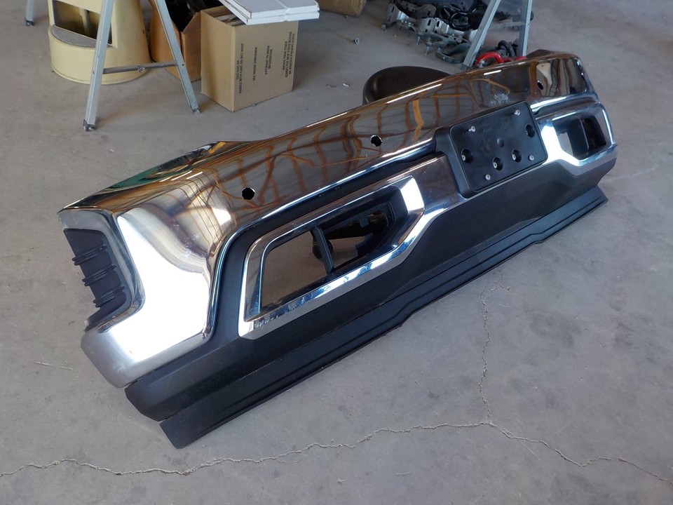 2019 2020 2021 Factory Chevy 1500 Chrome Front Bumper with fog sensor ...