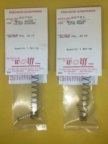 Walther TPH 22 LR Recoil and Firing Pin Spring Set Factory or Extra ...