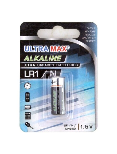 ULTRAMAX MN9100 / LR1 / N, 1.5V Alkaline Long Life Battery E90 KN Clock ...