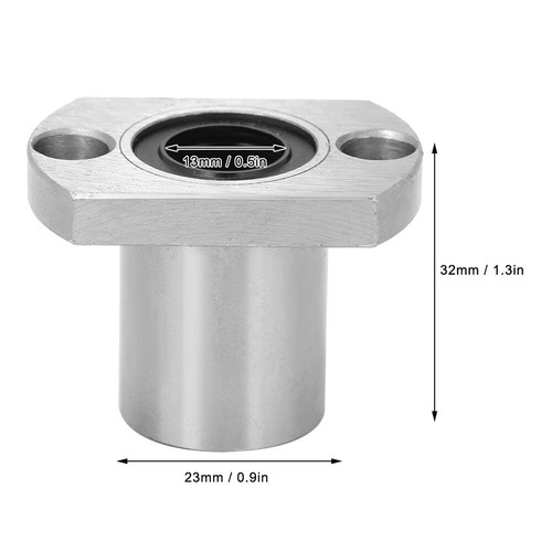Flange Linear Motion Bearing Long Type LMH12Uu LMH13Uu LMH16Uu LMH20UU♡