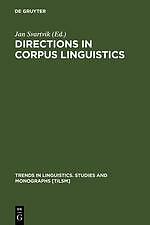 Directions in Corpus Linguistics von Jan Svartvik (1992, Gebundene ...