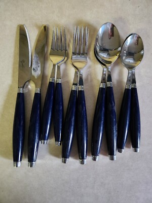 Fiesta Cobalt Blue Flatware Silverware Set 10 PC | eBay