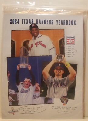 2024 TEXAS RANGERS YEARBOOK - COVER: ADRIAN BELTRE COREY SEAGER ...