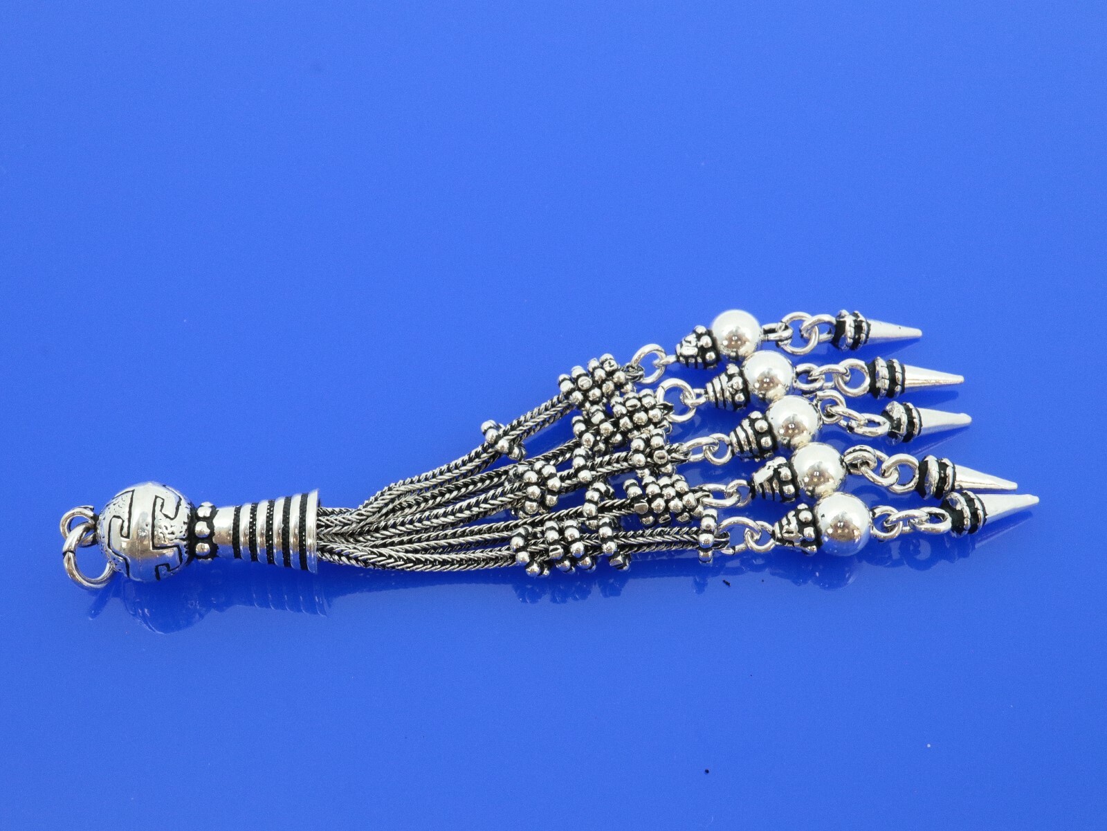 Big Metal tassel 925 silver Islamic Prayer Beads Misbaha Tesbih puskul ...