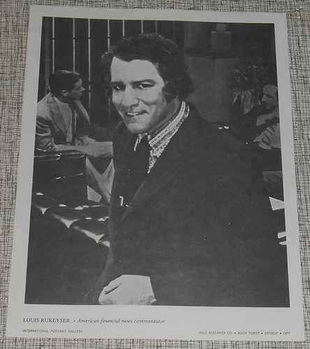 Louis Rukeyser - News Commentator - 1977 International Portrait Gallery ...