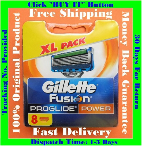 GILLETTE Fusion ProGlide POWER Razor Blades 8 | eBay