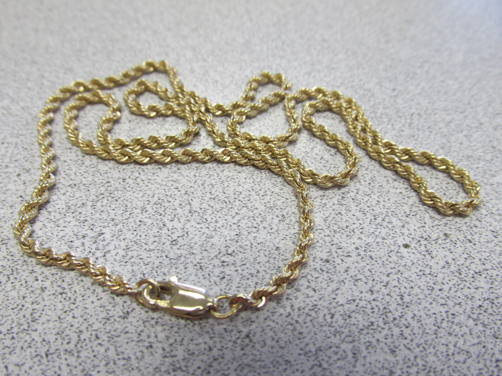 18 inch 14k Solid Gold Rope Chain Necklace 2.3 mm Wid… - Gem