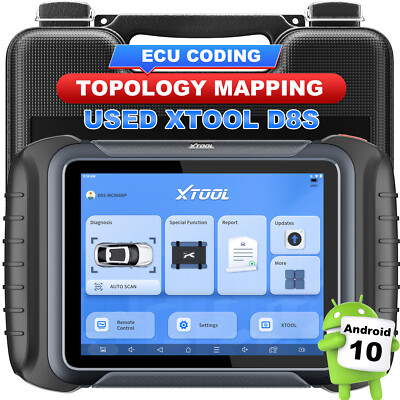USED XTOOL D8S Automotive Diagnostic Tool E.CU Coding Full System Topology Map | eBay