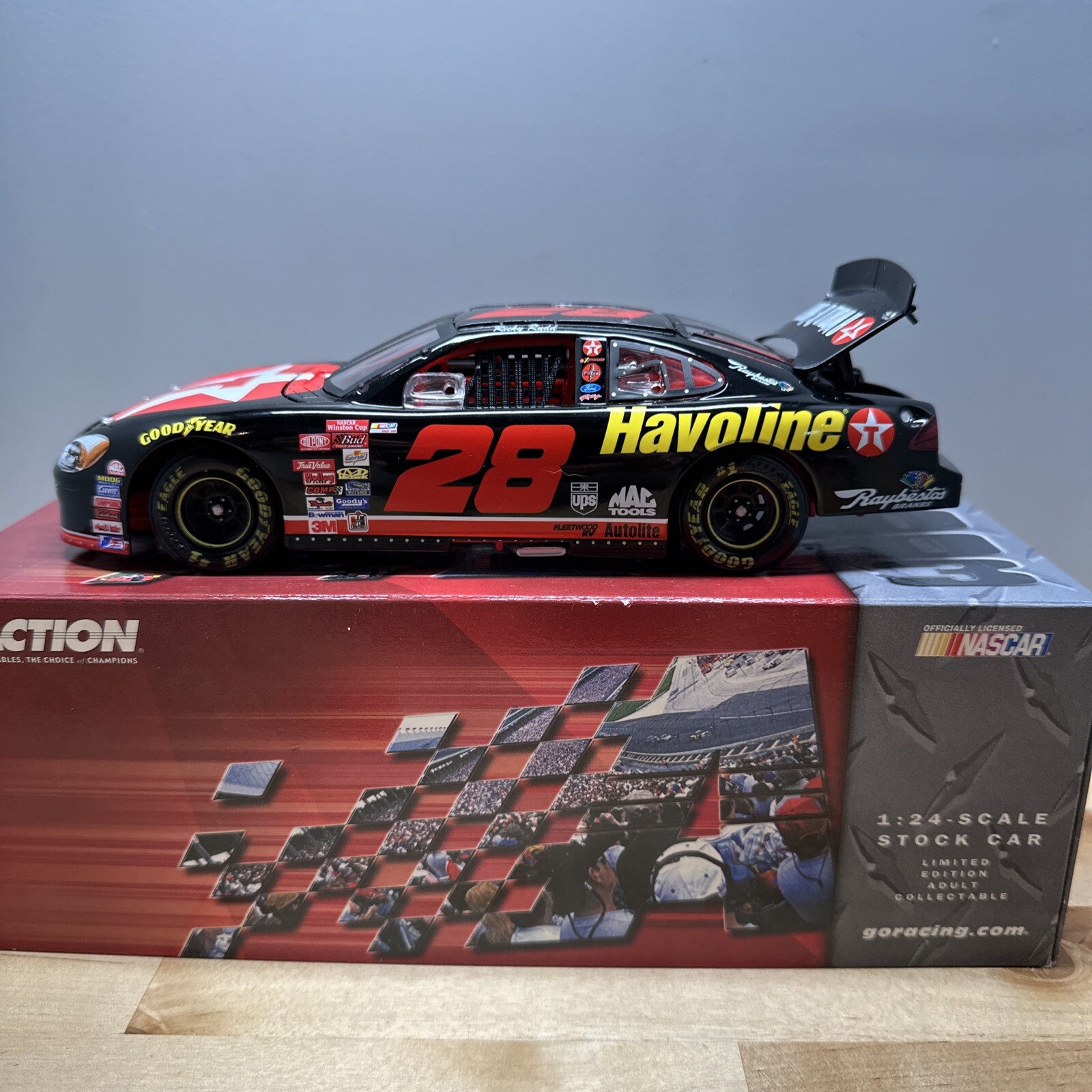 Action 1:24 NASCAR Diecast Ricky Rudd #28 Havoline 2000 Ford Taurus NIB ...