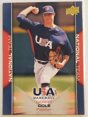 Gerrit Cole 2009-10 USA Baseball #USA8 (ROOKIE) Yankees | eBay