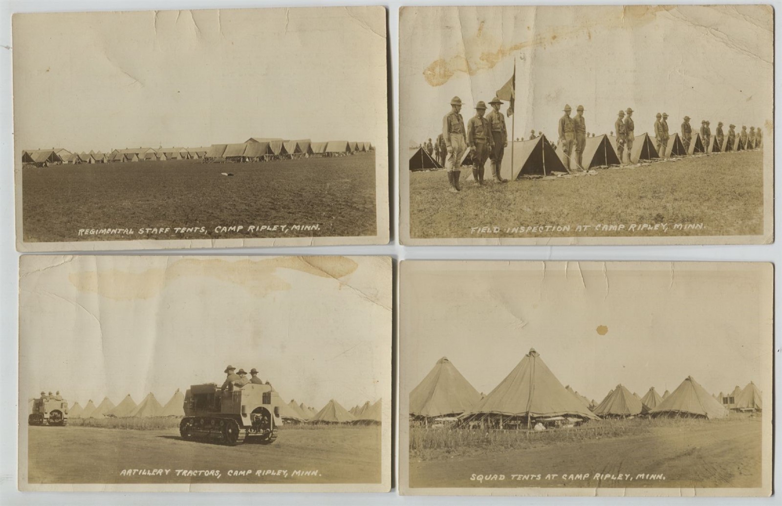 4 1920's era Camp Ripley Minnesota Real Photo Postcards RPPC | eBay