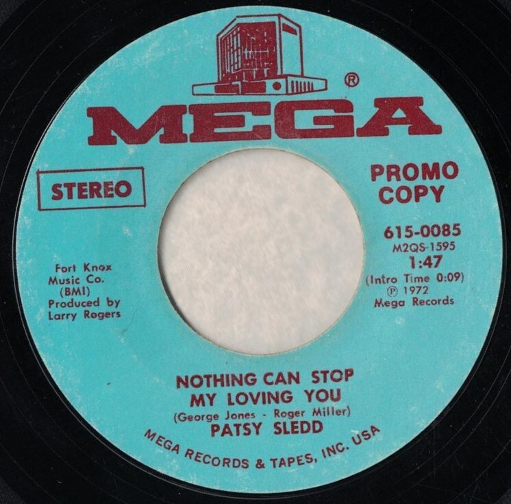 1972 PATSY SLEDD NOTHING CAN STOP MY LOVING YOU MEGA PROMO 45 MONO ...