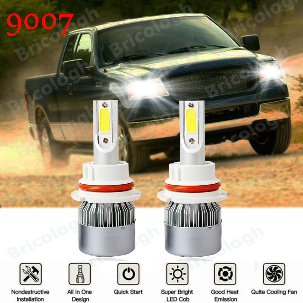 For Ford F150 Harley Davidson 2003-2002 LED Headlight Bulb Front 9007 ...