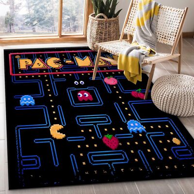 Pacman Gaming 5 Area Rug Living Room And Bed Room Rug Rug Regtangle ...