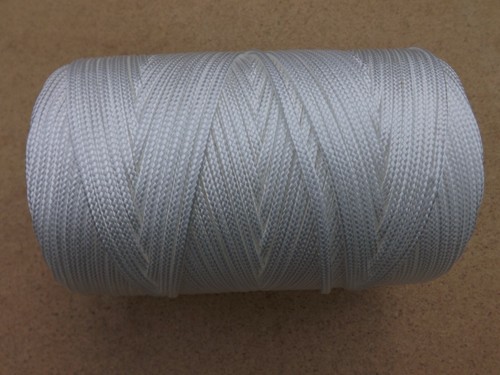 10 or 5 Meters 4mm Flat Braided Nylon Cord in White or Black (purse ...