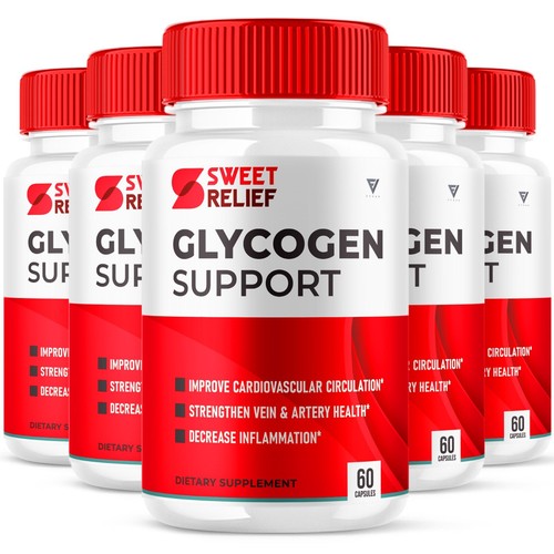 (5 Pack) Sweet Relief Glycogen Support Supplement SweetRelief (300 ...