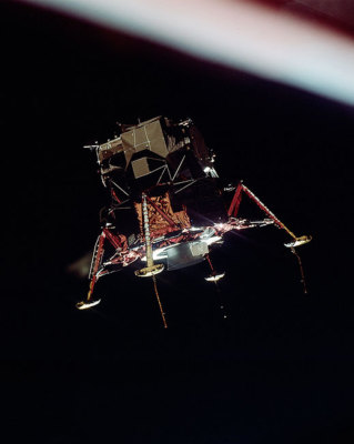 APOLLO 12 LUNAR MODULE IN ORBIT IN SPACE 8x10 GLOSSY PHOTO PRINT | eBay