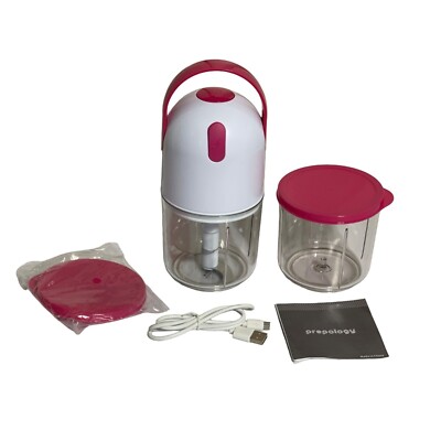 Prepology Rechargeable Mini Chopper w/ Extra Cups & Storage Lids NEW | eBay