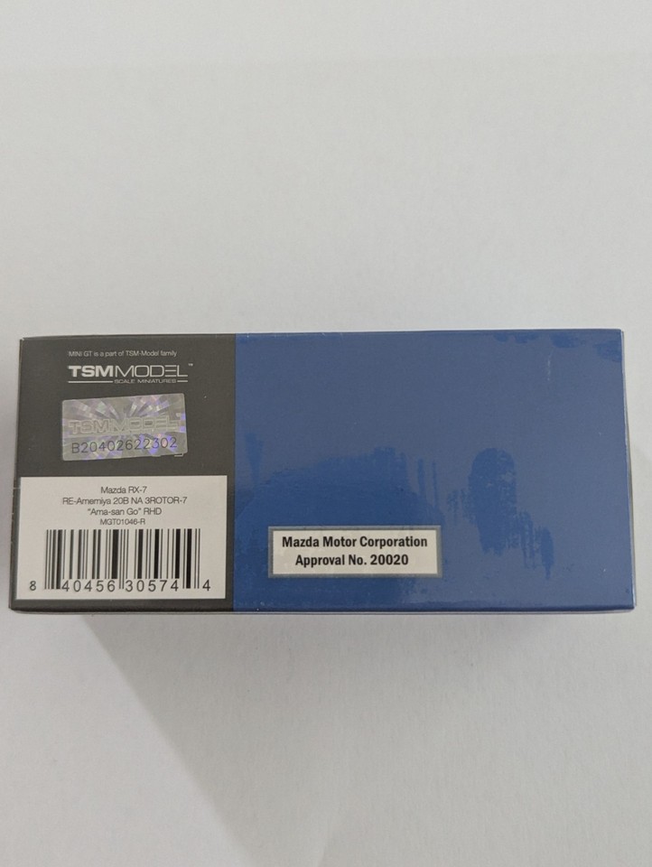 1/64 MAZDA RX-7 RE-AMEMIYA 20B NA 3ROTOR-7 AMA-SAN GO (RHD) MGT01046-R ...