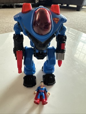 Fisher Price Imaginext DC figure Superman & Exoskeleton Mech suit robot ...