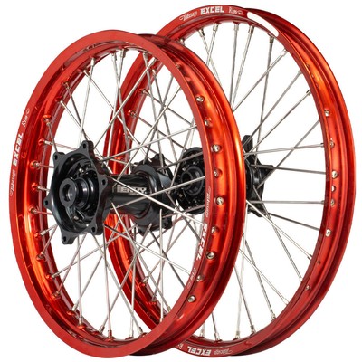 Gas Gas MC 450 F 2024-2025 Envy/Excel Wheelset 21/18 Red Rims Black ...