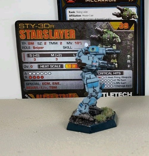 CGL Battletech Pro-painted Starslayer Mech With Pilot And Mech Cards | eBay