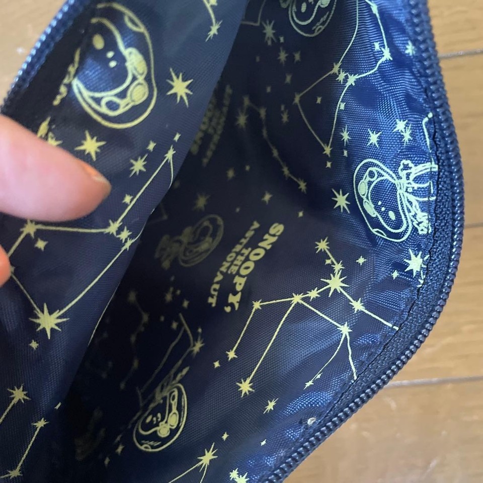 Snoopy Astronaut Pouch with Star Constellation Interior, New | eBay