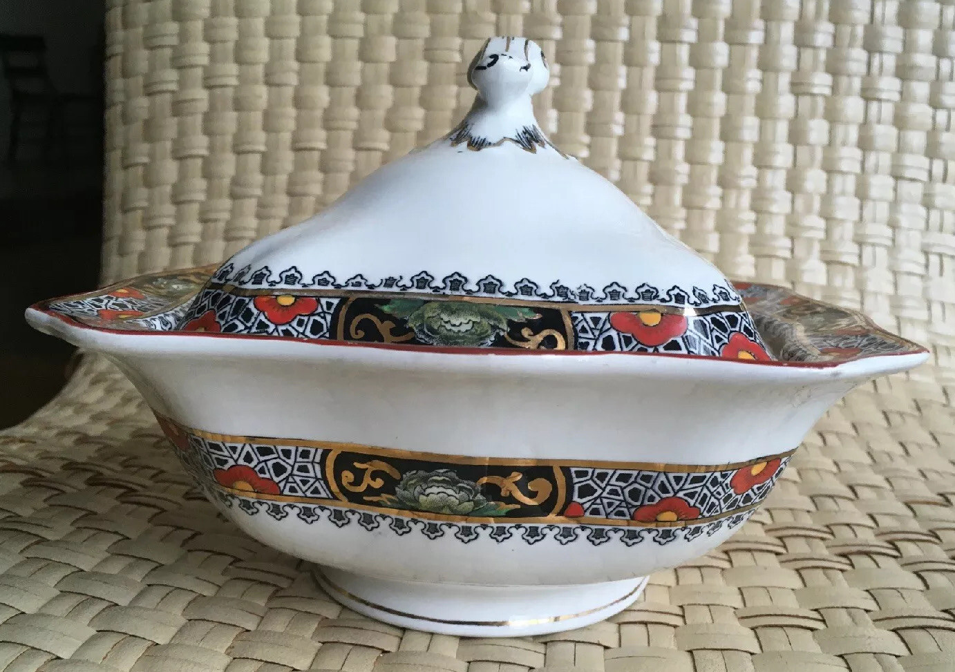 SERVING BOWL SOHO POTTERY COBRIDGE WITH LID LTD ENGLAND SATSUMA | eBay