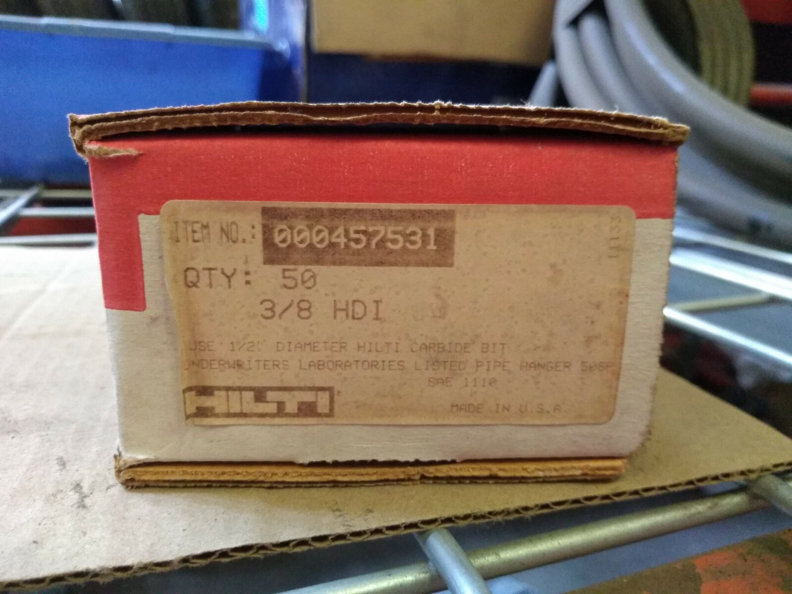 Hilti 457531 3/8" Drop-In Threaded Concrete Anchors | eBay