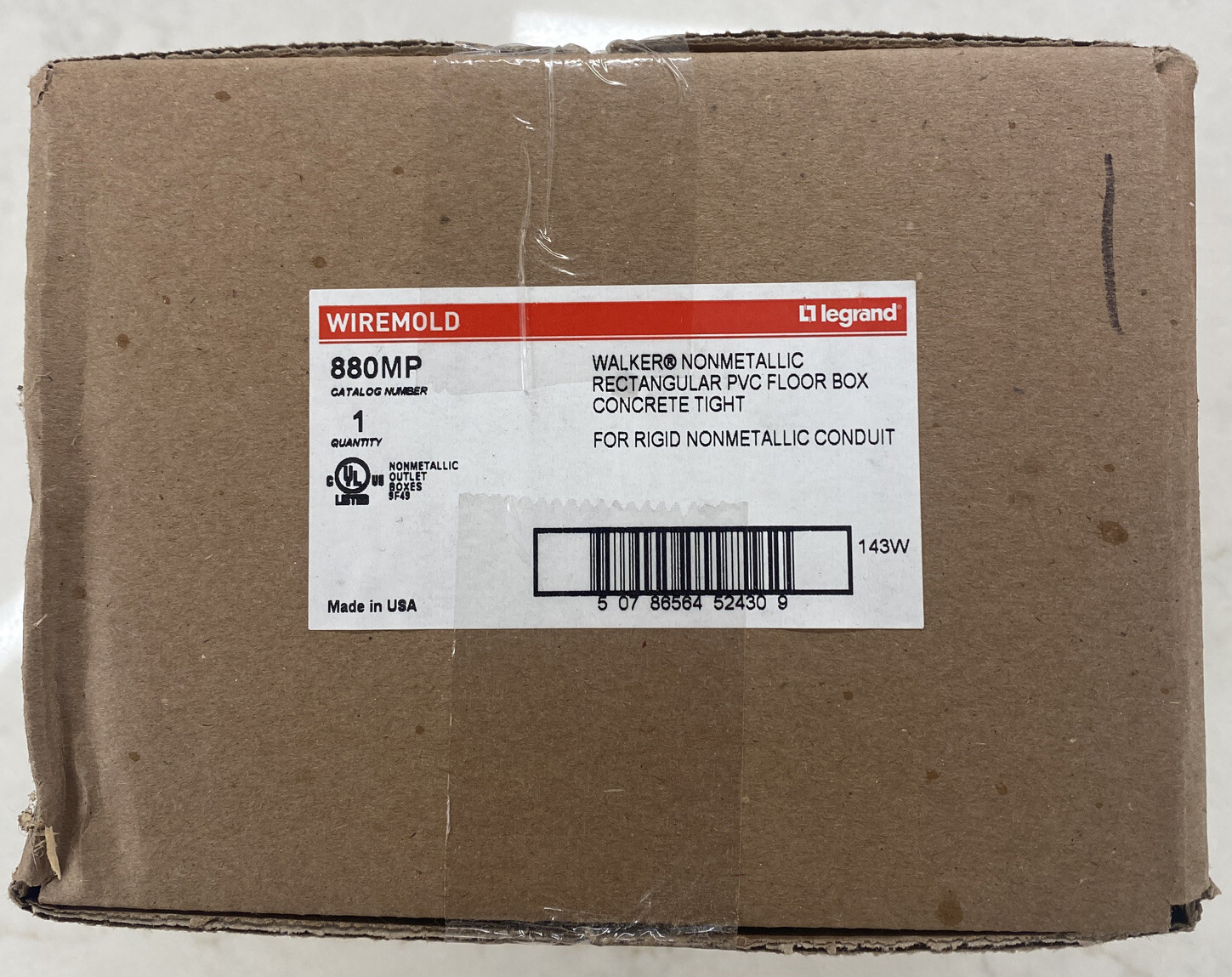 WIREMOLD Legrand 880MP Walker Non-metallic Rectangular PVC FloorboX | eBay