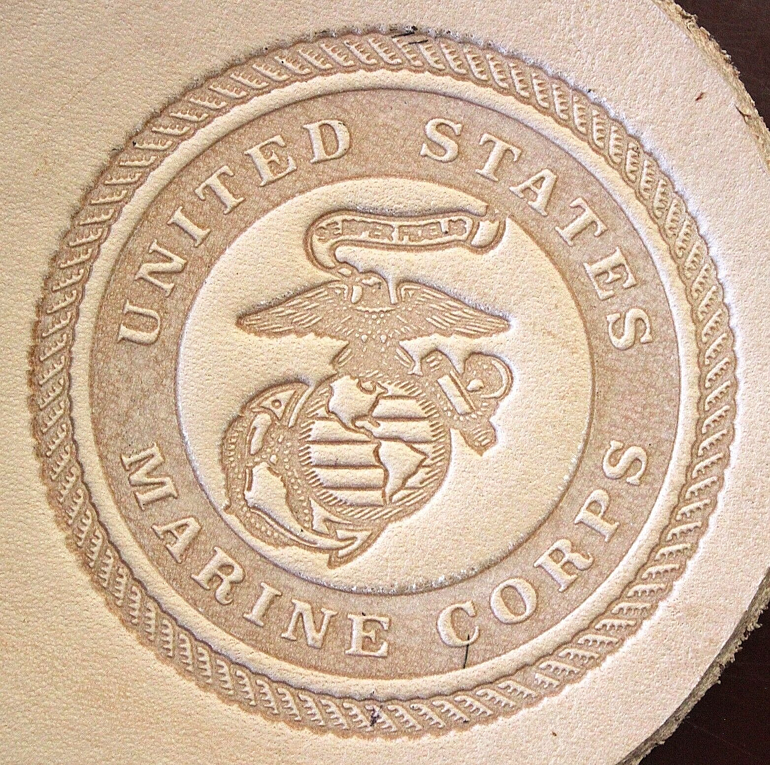 ACRYLIC Leather Embossing Stamp MARINES for Veg Tanned Leather | eBay