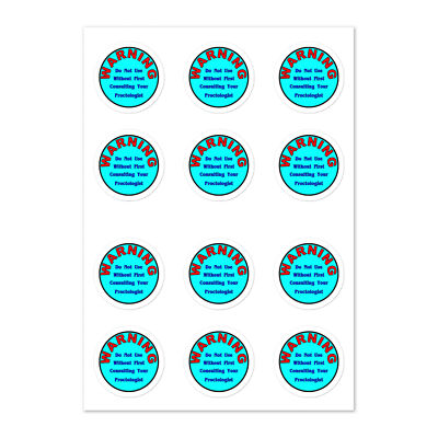 PRANK "Consult Your Proctologist" Sticker sheet Practical Joke Funny ...