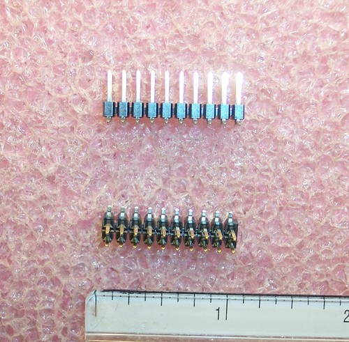 QTY (20) 20 POSITION 10x2 SMD HEADERS 2.54mm GOLD FLASH TSM-110-01-L-DV ...