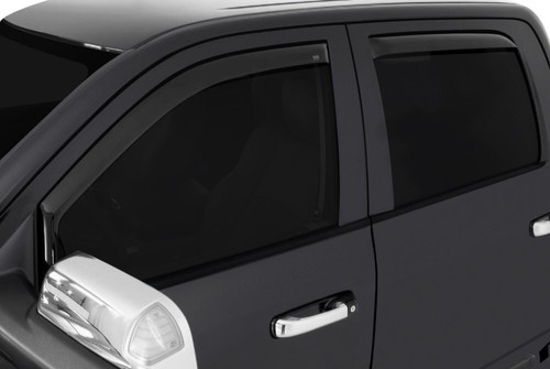 0918 RAM 1500 QUAD CAB 4PC IN CHANNEL SLIMLINE WINDOW VISORS DARK SMOKE ...