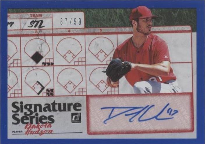 2019 Panini Donruss - Signature Series Dakota Hudson #SS-DH Blue /99 ...