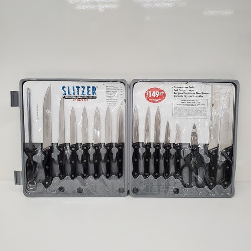 Maxam Slitzer 17 Piece Cutlery Set w Original Case | eBay