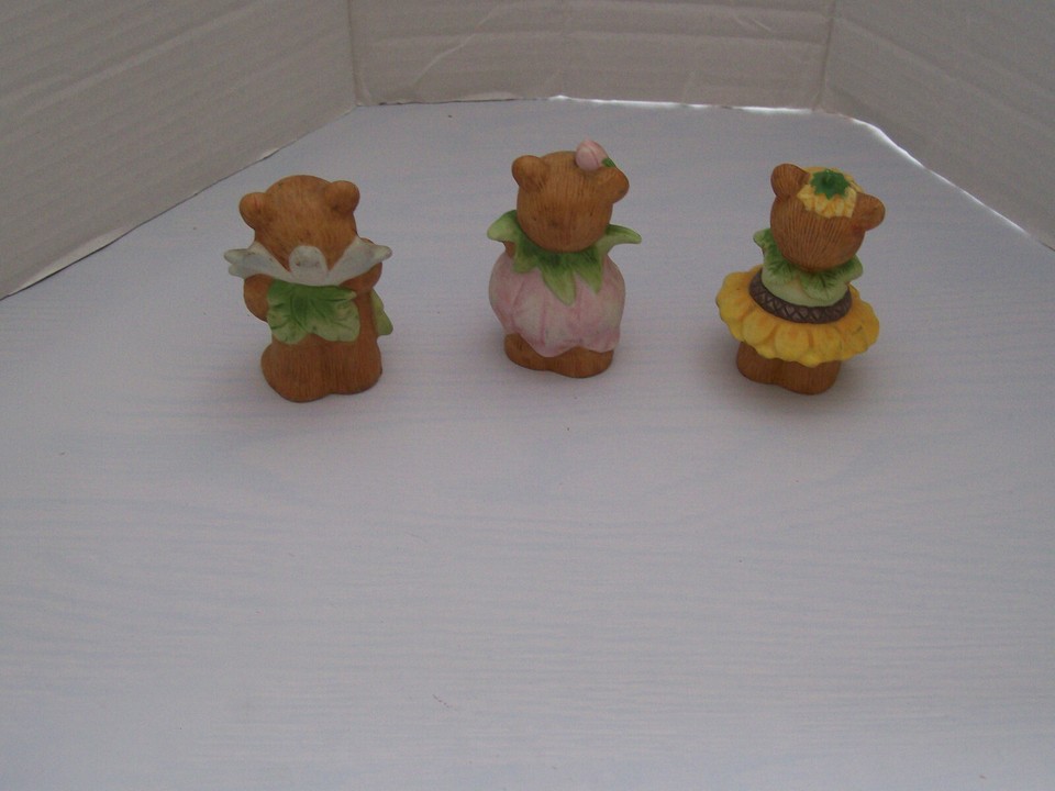 Home Interior Bears in Bloom Figurines #8768 | eBay