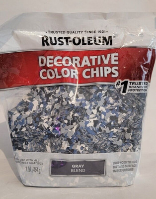 Rust-Oleum 301359 Decorative Color Chips Gray Blend Garage Shop Floor ...