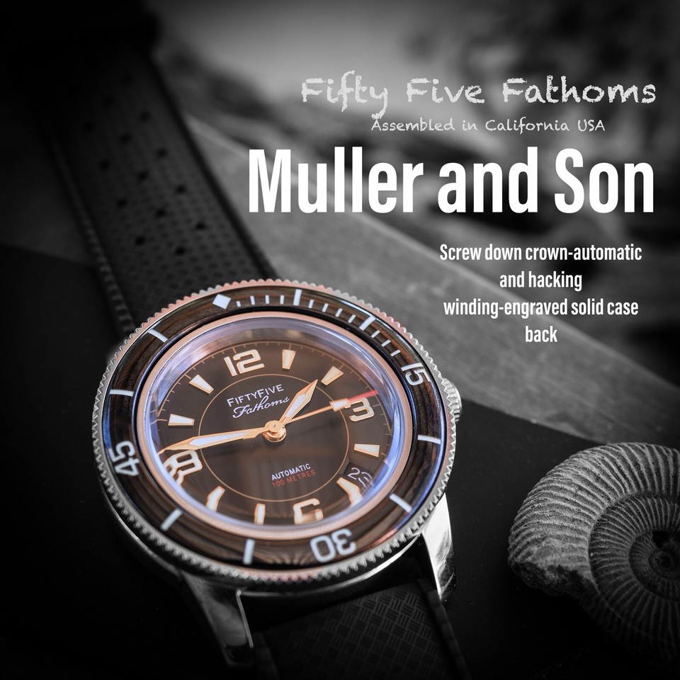 Müller&Son [Modern Gold] Custom Fifty Five Fathoms Watch Build + Rubber ...