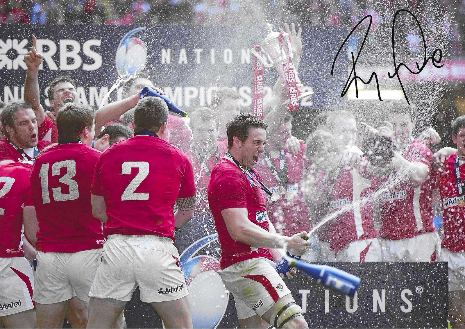 Ryan Jones - Wales Rugby - Signed A4 Photo | eBay