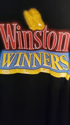 Vintage Winston Cigarettes Winners Club Graphic Pocket T-shirt | Size ...