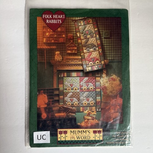 Rabbit Bunny Quilt & Banner Pattern Mumm's The Word Folk Art Debbie ...