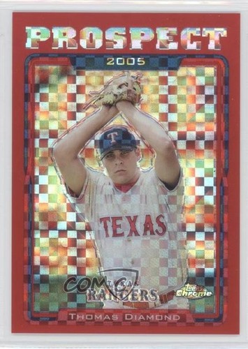 2005 Topps Chrome Update & Highlights Red X-Fractor /65 Thomas Diamond ...