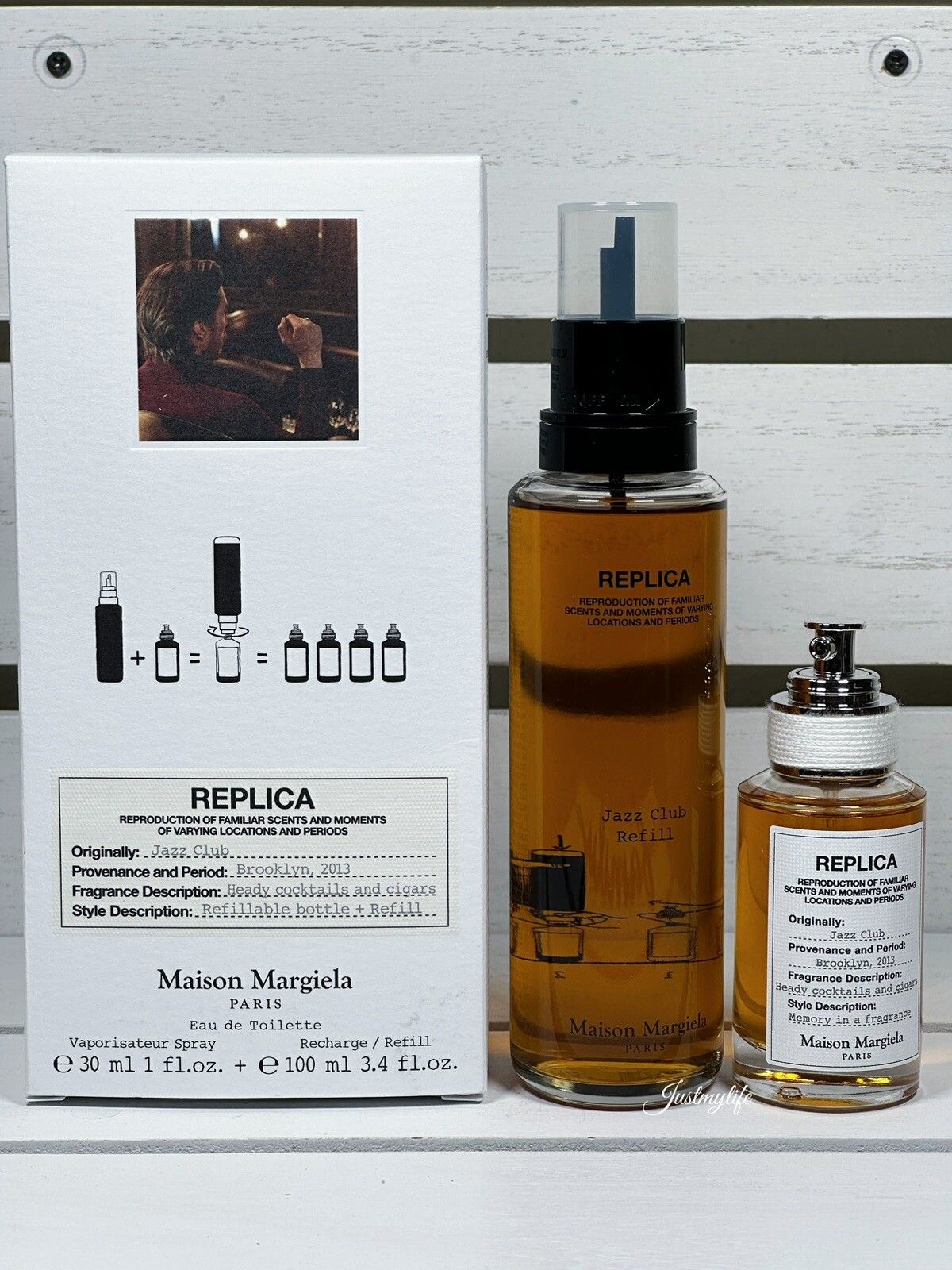 Maison Margiela REPLICA Jazz Club 2pcs Set~1oz/30ml Spray 3.4oz/100ml ...