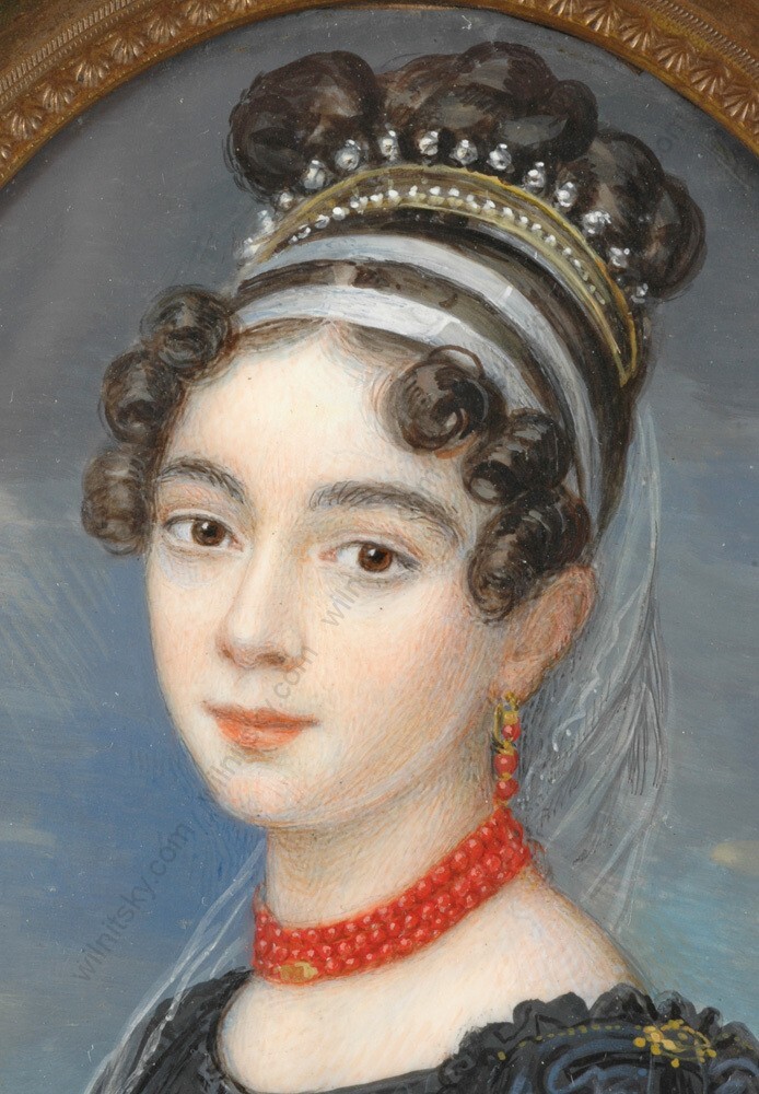 Attrib. to Joseph Krafft (1787-1828) "Henriette Rottmann" miniature ...