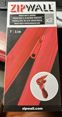 ZIP WALL Standard Zipper 2 Pack Create Dust Barrier Remodeling Painting ...