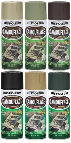 Rust-Oleum Specialty Flat Camouflage Spray Paint Fast Dry 12 oz *U PICK ...