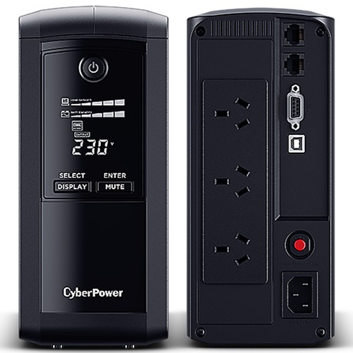 CyberPower Value Pro 1000VA 550W Backup UPS System 3 Outlets AVR ...