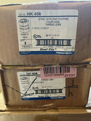 thomas & betts 2" rigid steel with conduit HK 406 couplings | eBay